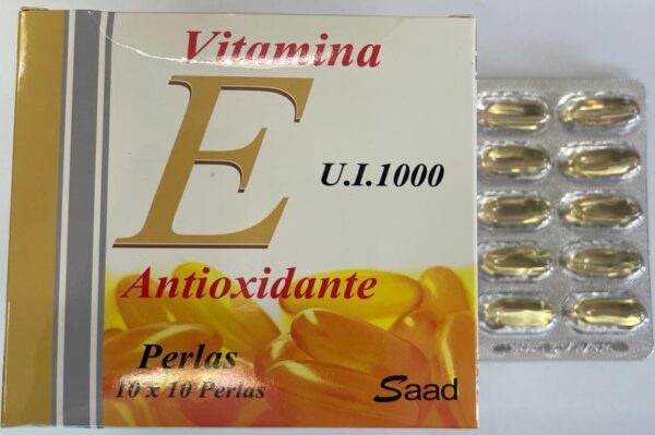 VITAMINA E. UI 1000. ANTIOXIDANTE. BLISTER X 10 PERLAS – Q2 VIDA
